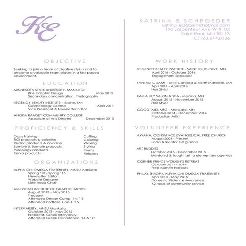 Lisa resume 2015 final April 16 | DOC