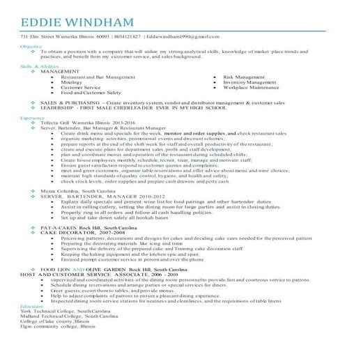 Robert E Johnson Resume | DOC