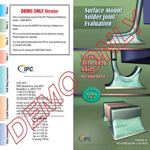 SOLDER FILLET STANDARDS DEMO BOOKLET DEFINITIONS | PDF