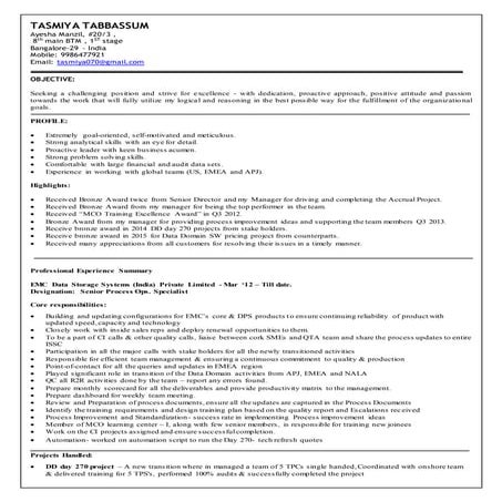 Process Specialist Job Description | DOC