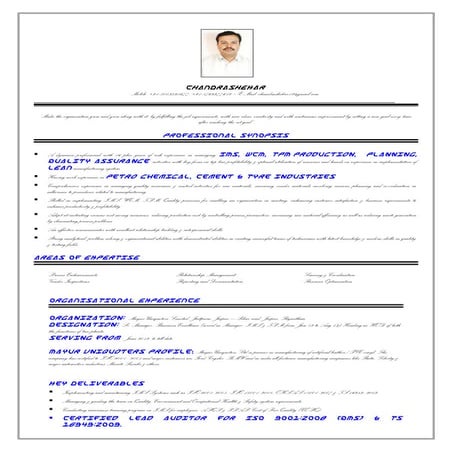 Chandrashekar_ Resume - U | DOC
