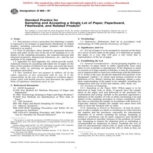 D 585 – 97 ;rdu4 ns05nw _ | PDF | Logistics | Business