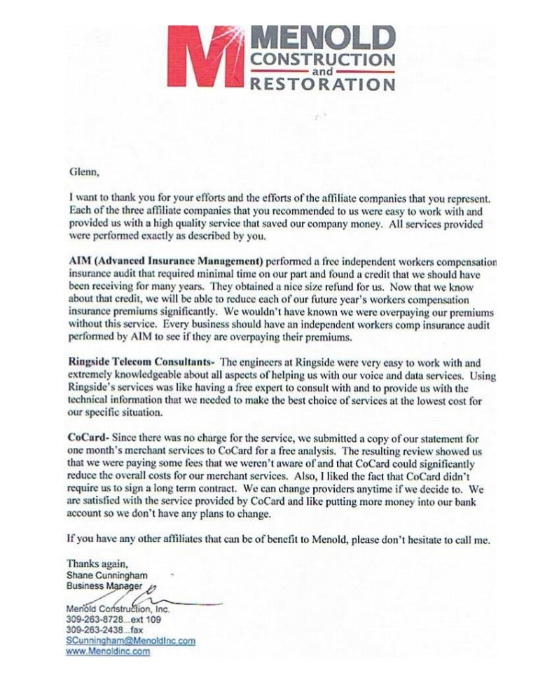 Menold Construction Testimonial Letter menold-construction-testimonial-letter