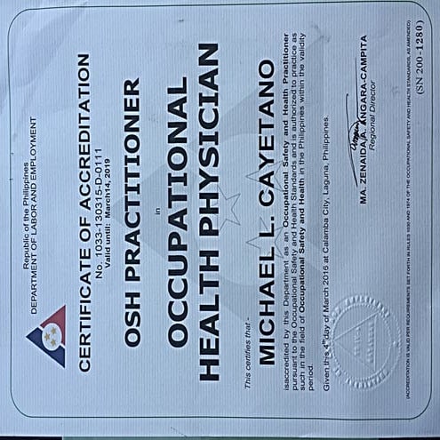 MLC OSH PRACTITIONER RENEWAL 2016 | PDF