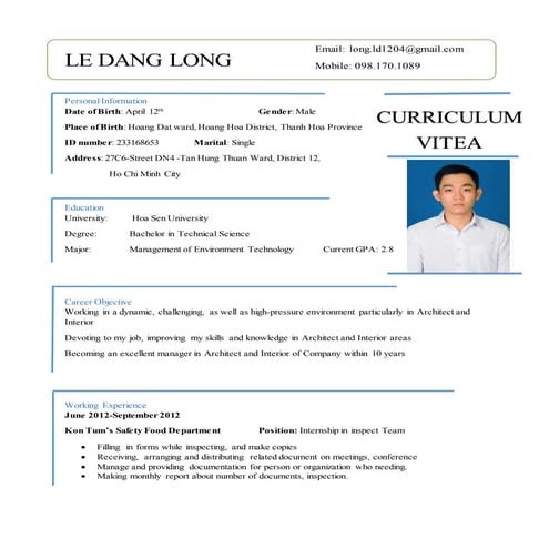 Trien's CV | DOC