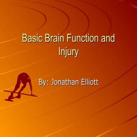 Basic Brain Function and Injury | PPT