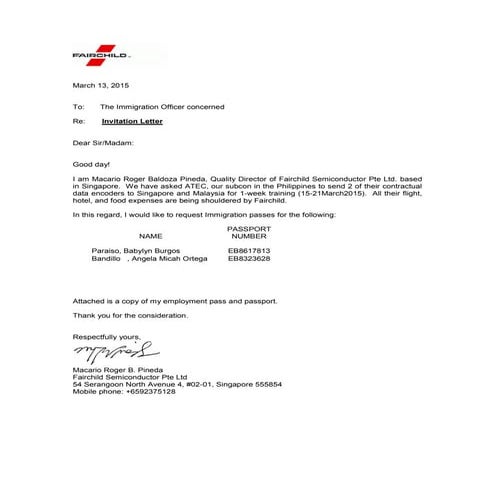 Invitation letter_Burgos and Bandillo | PDF