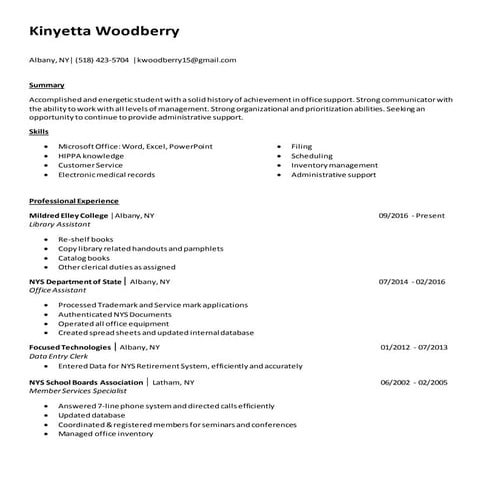 Ellen Schwartz Resume | DOCX