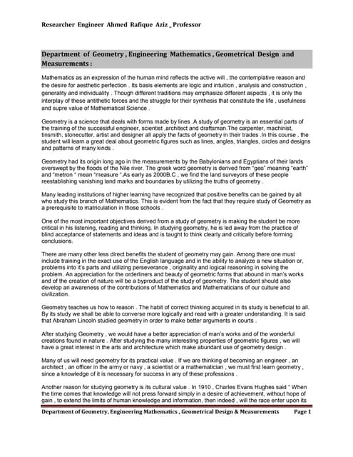 History of geometry | PDF | Geography | Science