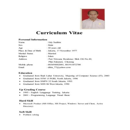 CV (Edy Sadikin) | DOCX
