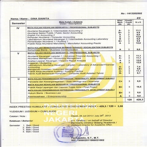Transkrip page 2of2_ | PDF