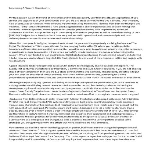 Cover Letter Systems Integration | PDF