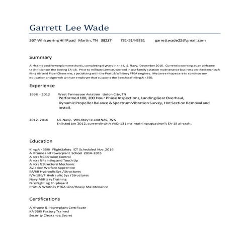 Garrett Resume | DOCX