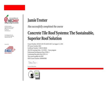 AEC Daily Certificate | PDF | Civil Engineering Industry | Industries