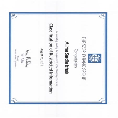 World Bank Certificate 1 | PDF
