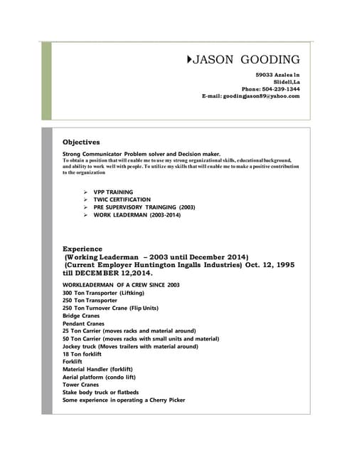 Mark Baker Resume | DOC