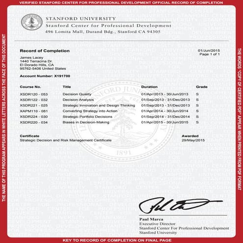 final record of completion | PDF