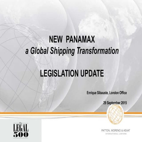 New PANAMAX - Legislation Update2 | PPT