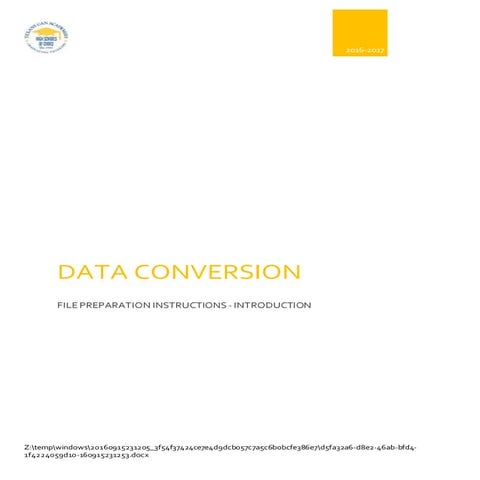 001a - Data Conversion Introduction | DOCX | Technology & Computing