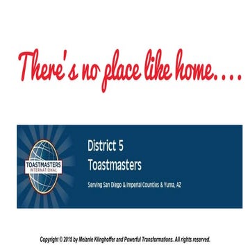 District 5 Toastmasters Spring Conference | PPTX