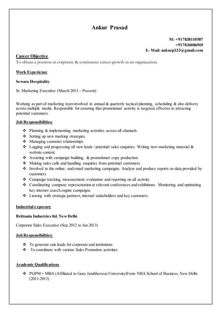 CV Andrew Bowker | DOCX | Business | Business and Finance