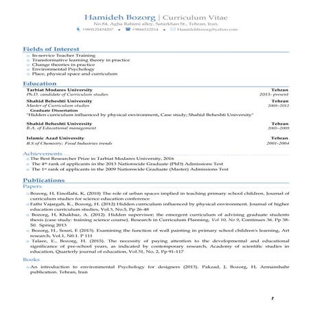 My CV DAAD | PDF