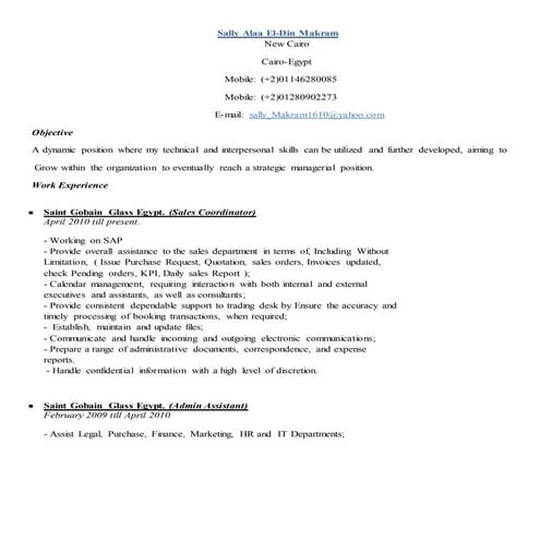 TAREK SAMIR CV | PDF