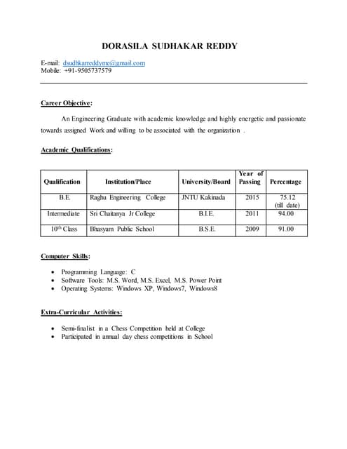 SAIKUMAR RESUME | PDF