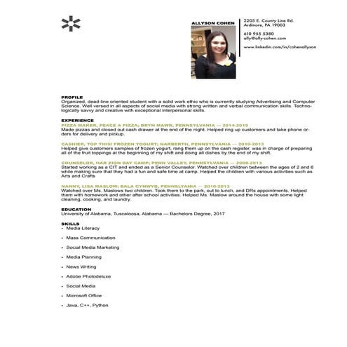 Catherine Mueller RESUME | PDF