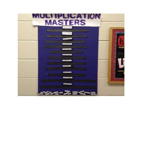Multiplication Masters Chart | DOCX