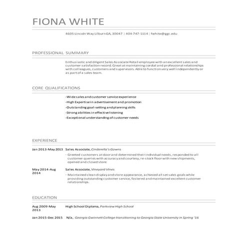 Diane resume copy #7 | DOCX