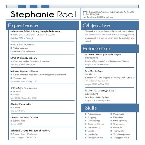 S. Roell • Resume | PDF