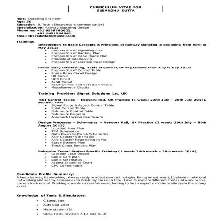 CV_subandhu dutta | PDF