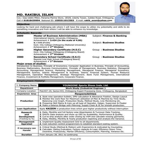 Md. Rakibul Islam CV | PDF