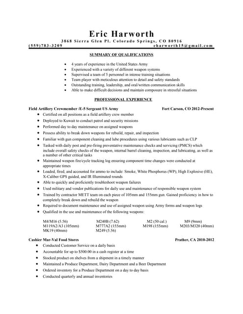 War Resume | PDF