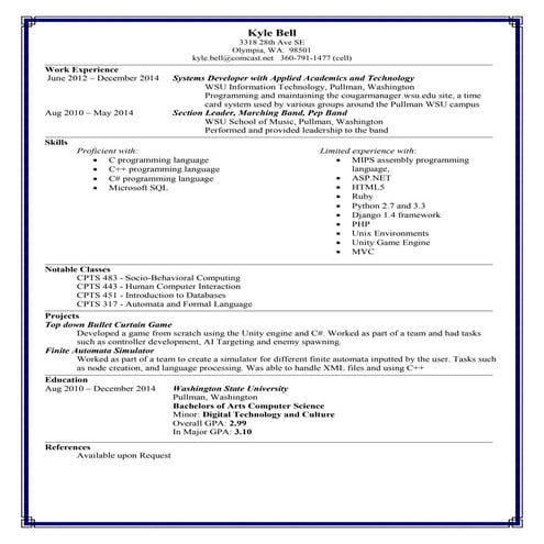 Kyle Bell Resume | PDF