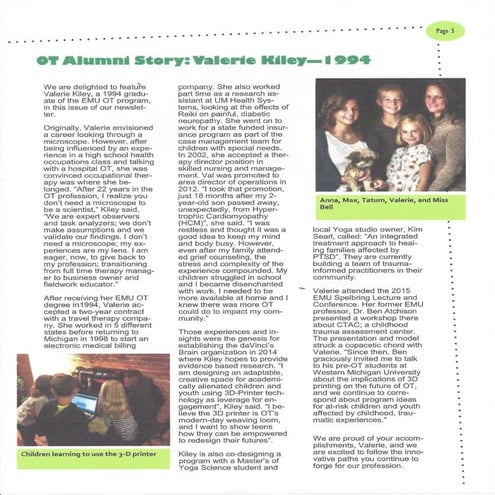 EMU OT article Valerie Kiley 2016 | PDF