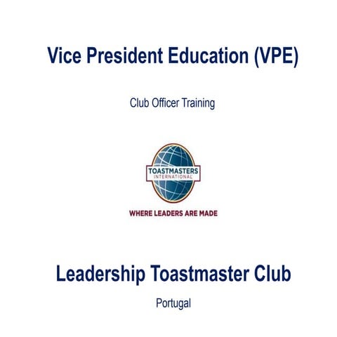 VPE-LTC | PPTX | Education