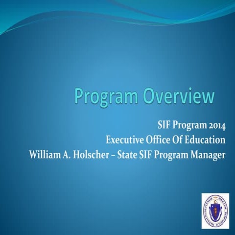 MA SIF and Statewide SIS Program Presentation | PPTX