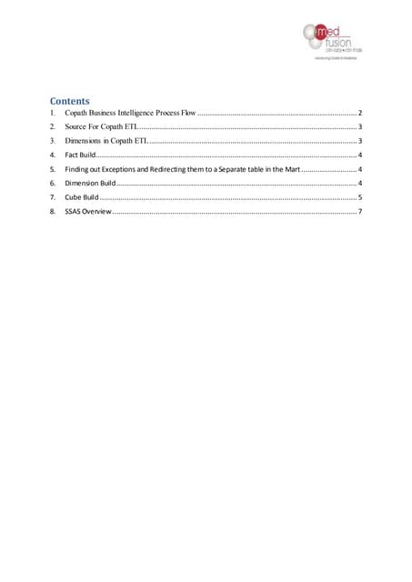 Sunquest ETL Documentation | DOCX