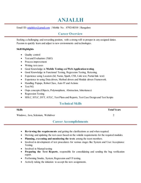 Sumathi_Resume | PDF