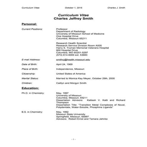 CV-Smith-2015-Updated-2 | DOC