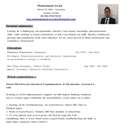 Eng Mohammad Awad | PDF