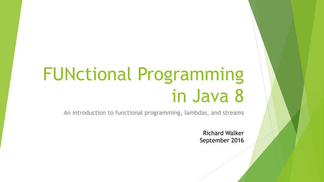 Functional Programming In Java 8 Pptx Programming Languages Computing 5535