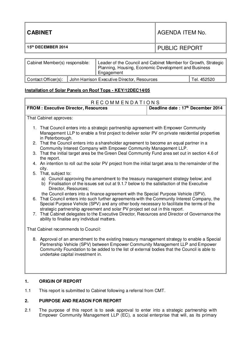 Empower Cabinet Report