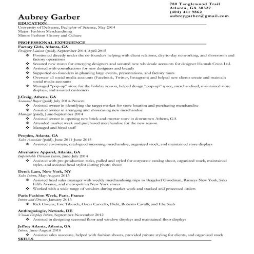 Jenny Carnival Resume | PDF