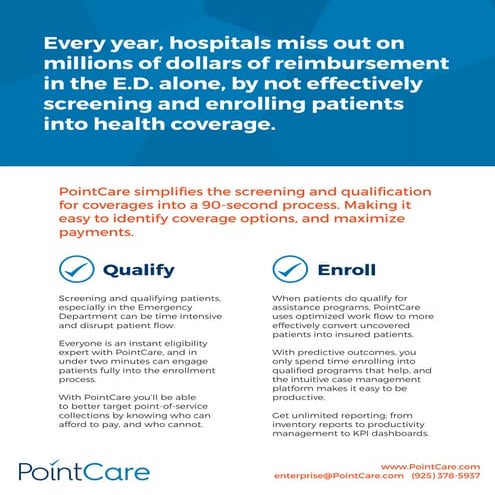 POINTCARE INFO | PDF | Health Insurance | Insurance