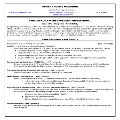 CV SCOTT OCONNOR 2016 | DOCX