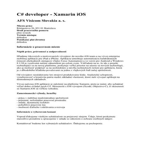 TEMPEST - Senior Java programator - JD | DOC