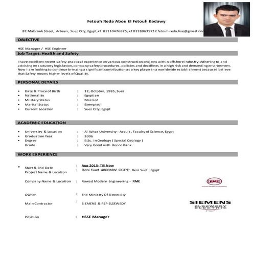 1Fetouh Reda CV... | PDF